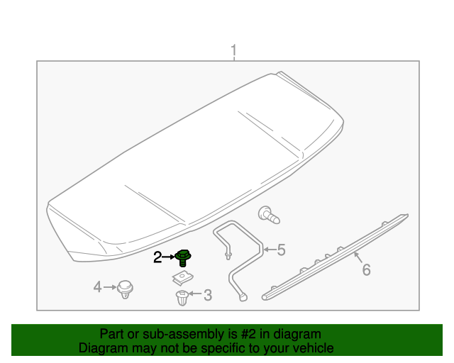 W790347-S900 - Spoiler Bolt 2015-2023 Ford Edge | Ford Parts Direct