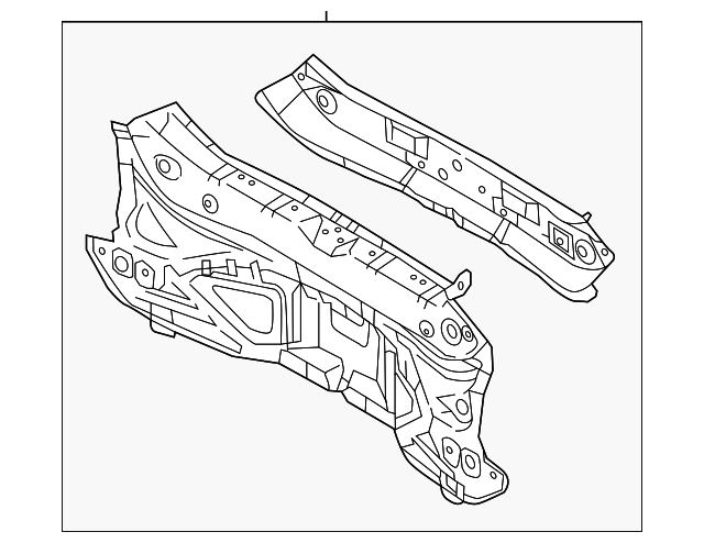 5281A495 - Rear Body Panel 2014-2020 Mitsubishi Mirage | Mitsubishi ...