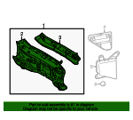 5281A495 - Rear Body Panel 2014-2020 Mitsubishi Mirage | Mitsubishi ...