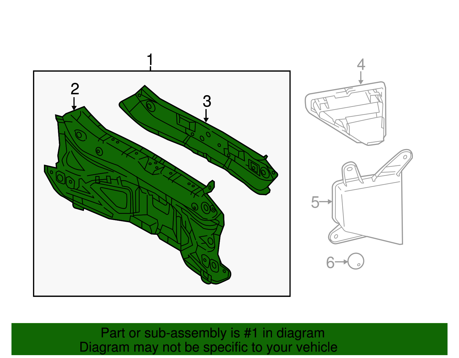 5281A495 - Rear Body Panel 2014-2020 Mitsubishi Mirage | Mitsubishi ...