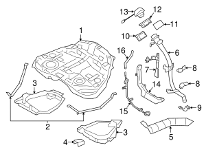 2015-2019 Subaru Hose 42075AJ37A | TascaParts.com