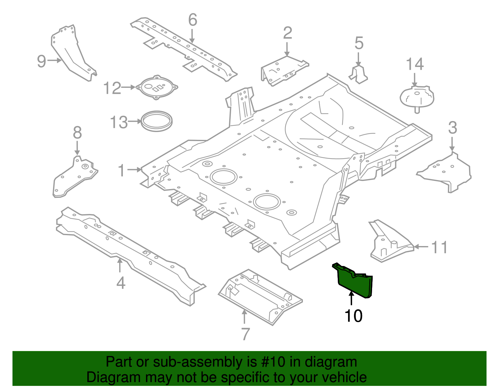 2015-2024 Nissan Murano Air Guide 62822-5AA0A | Temecula Nissan Parts