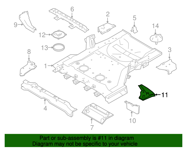 74586-5AA0A - Floor Cover 2015-2024 Nissan Murano | Nissan Parts ...