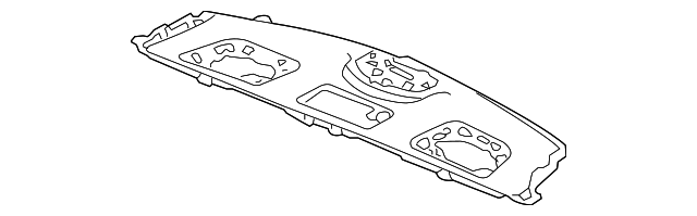 84501-SDA-A01ZB - Tray, Rear *YR239L* (Ivory) 2003-2005 Honda Accord ...