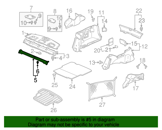 OEM 1998-2007 Honda Accord Bulkhead Trim 84512-S84-A00ZA | Honda ...