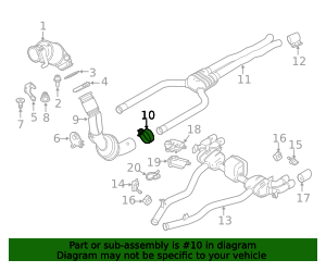 18-30-7-614-699 - Front Pipe Clamp 2011-2023 BMW | AutoNationParts.com