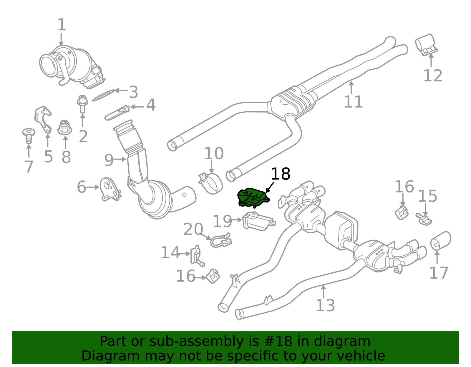 18307851568 - 2015-2025 BMW Actuator (18-30-7-851-568) | BMW of South ...