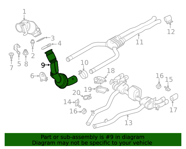 Genuine BMW 18-32-7-856-830 | Catalytic Converter | FREE Shipping on ...