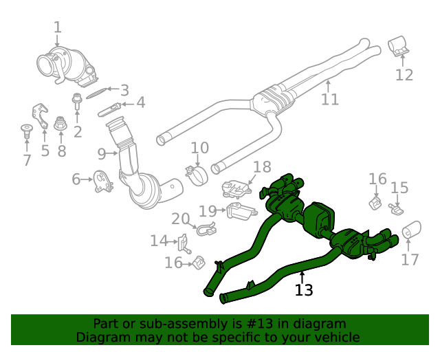 Genuine BMW 18-30-7-883-599 | Rear Muffler | FREE Shipping on Most ...