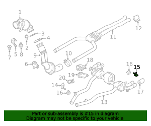 18308582060 - 2016-2022 BMW Rear Muffler Bracket (18-30-8-582-060 ...