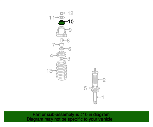 2014 Dodge Avenger Jounce Bumper 5085405AC-MOPAR | TascaParts.com