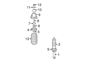 2007-2010 Mopar Shock 5105790AG | TascaParts.com