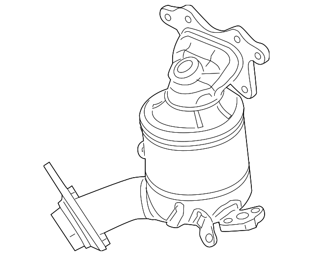 18160-R1Z-A00 - Converter - 2012-2015 Honda Civic | Genuine Honda Parts