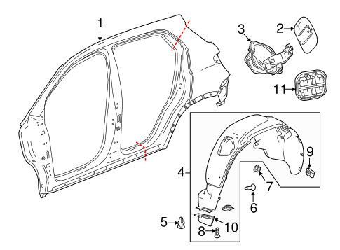 Quarter Panel & Components for 2018 Buick Encore | GMPartsDirect.com