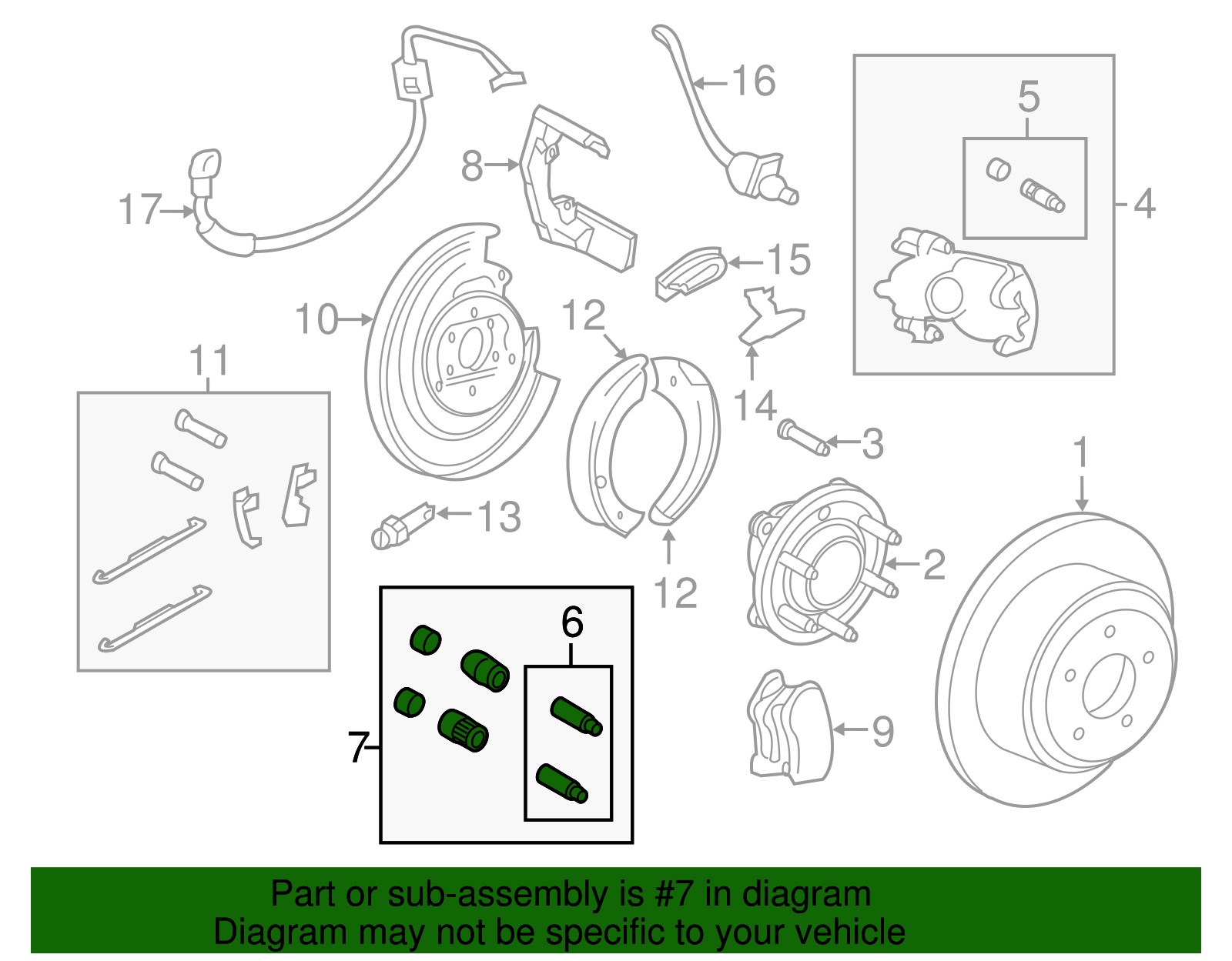 7L1Z-2C150-B - Caliper Mount Kit 2007-2019 Ford | Big 3 Auto Parts