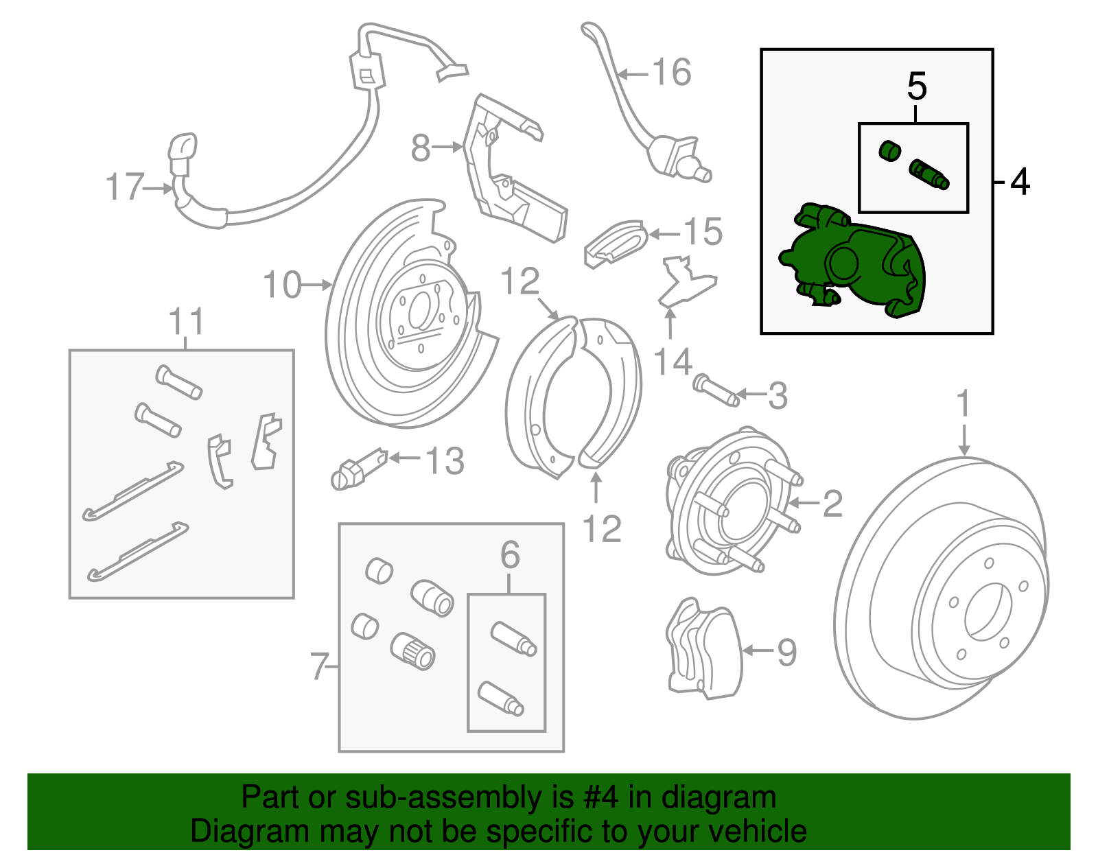 2007-2017 Ford | Motorcraft™ Caliper | BRCF-141 | Walls' Ford Parts
