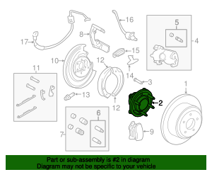 2015-2017 Ford Hub Assembly FL1Z-1109-B | Ford OEM Parts Online