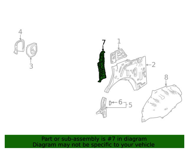 2021-2024 GM Inner Reinforced 84939423 GM | GMPartsDirect.com