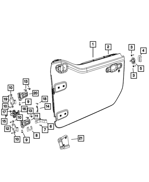 Front Door for 2023 Jeep Wrangler | Mopar eStore