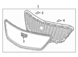 85555964 - Front Grille 2019-2023 Cadillac XT4 | Big 3 Auto Parts