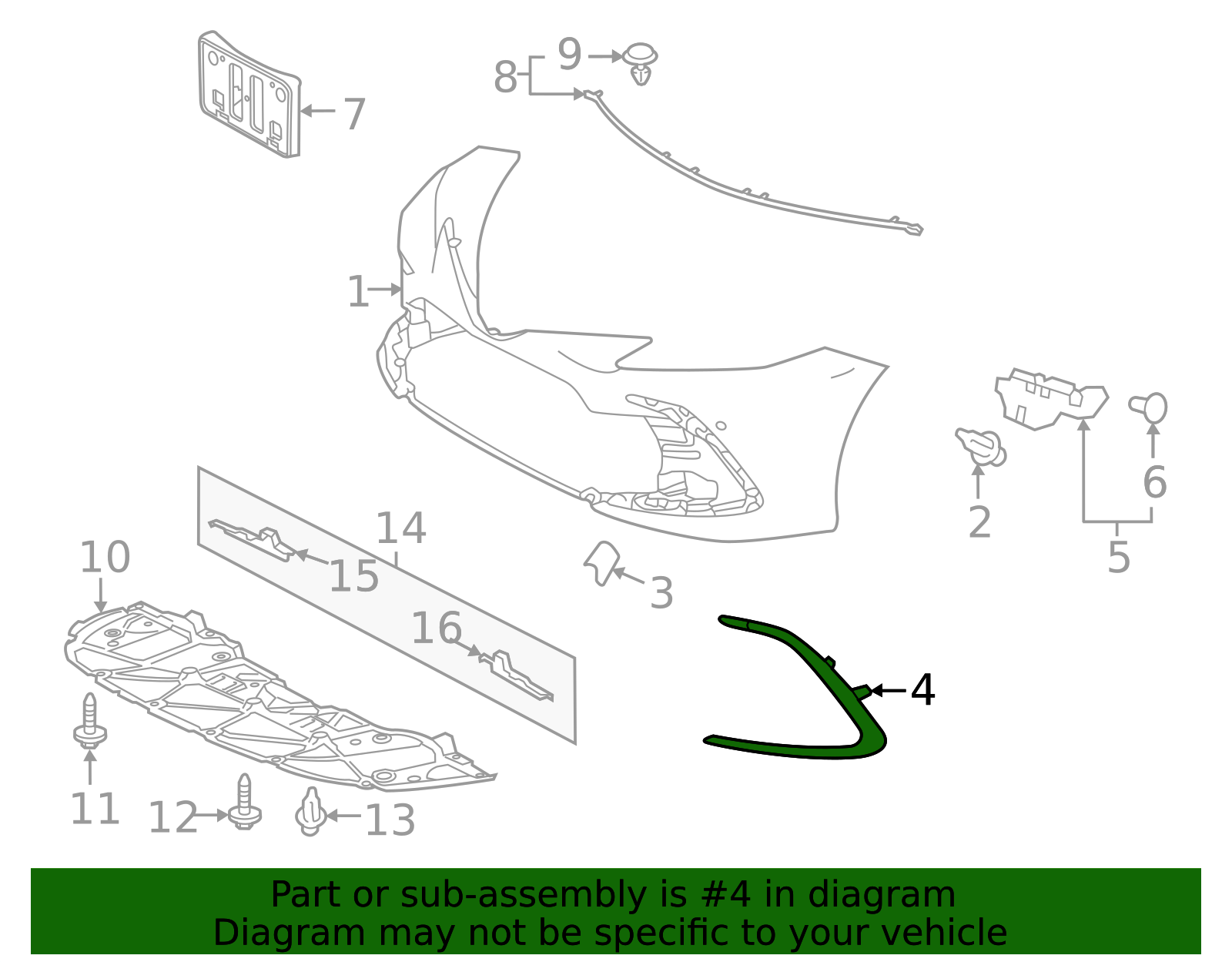 2021-2024 Toyota Camry Outer Molding 52713-06120 | Toyota San Diego Parts