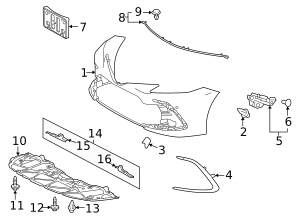 2021-2024 Toyota Camry Bumper Cover Pad 52421-06010 | Toyota San Diego ...
