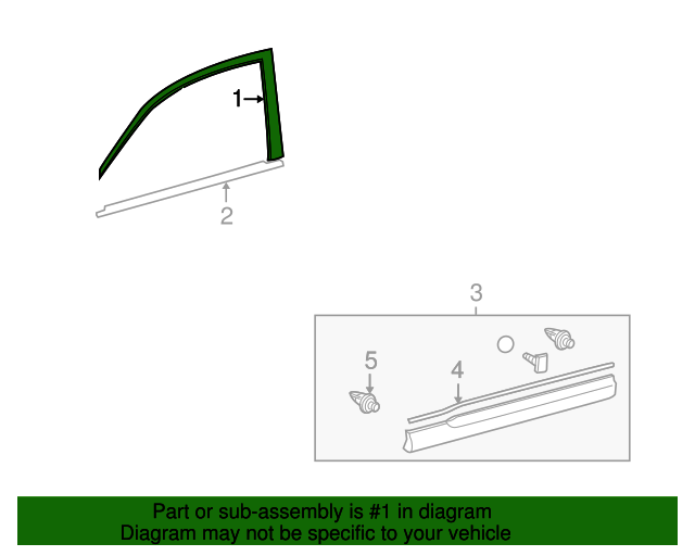 75922-0E030 - Black Out Tape - 2008-2013 Toyota Highlander | OEM ...