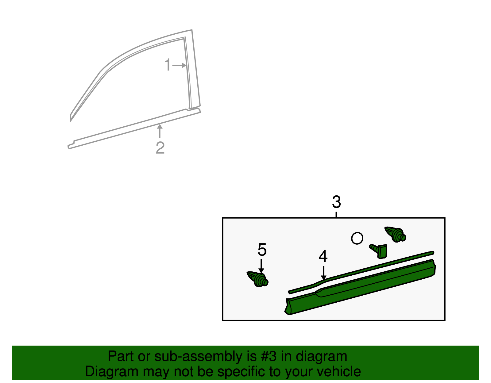 Genuine Toyota Body Side Molding part# 75071-48902 for 2008-2010 Toyota ...