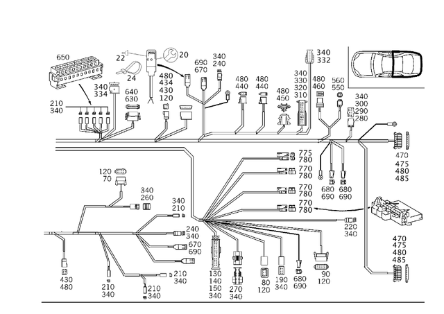 1998-2006 Mercedes-Benz Plug Connector Housing 000-545-28-30 | Mercedes ...
