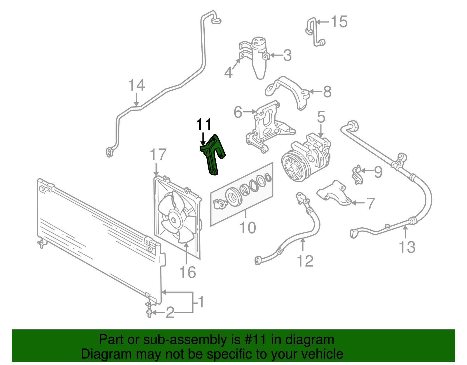 73610FA000 - 1993-1996 Subaru Impreza - Idler Pulley Bracket | Subaru ...