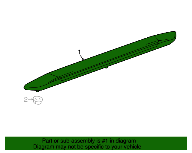 2016-2024 Chevrolet Malibu High Mount Stop Lamp (REPLACES PART NUMBER ...