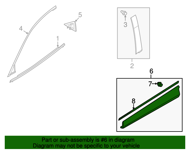 2013-2016 Mazda CX-5 Lower Molding KD53-51-RA0C | RealMazdaParts.com