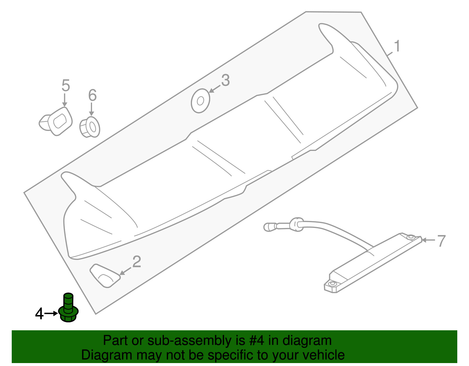 MS100223 - Spoiler Bolt 1996-2024 Mitsubishi | Mitsubishi Direct Parts