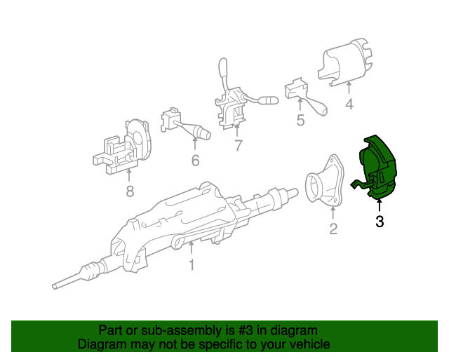 164-460-08-95-1A28 - Lower Column Cover 2006-2012 Mercedes-Benz ...