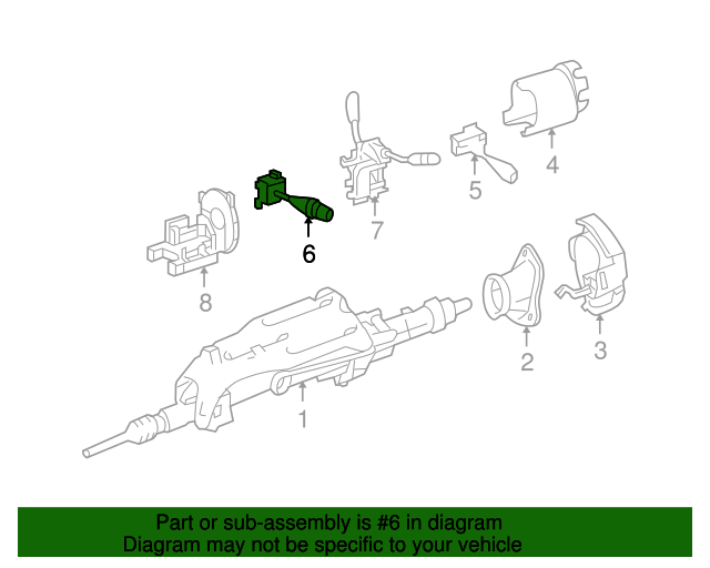 164-540-01-44-28 - Combination Switch 2006-2012 Mercedes-Benz ...
