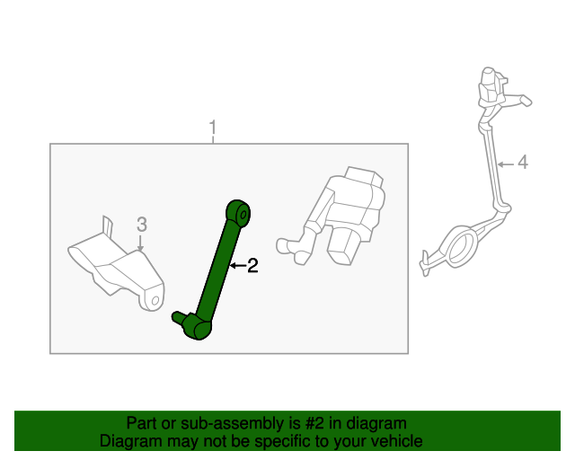 2012-2024 Porsche Suspension Ride Height Sensor Bracket 991-343-327-00 ...