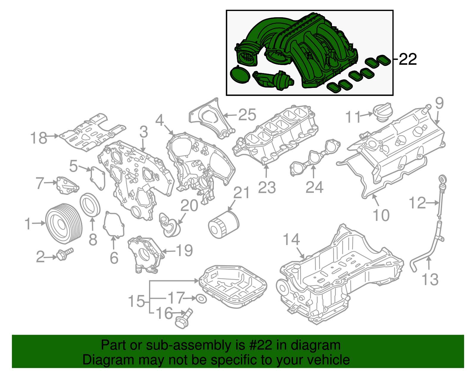 2019 Nissan Frontier Intake Plenum 14010-9BM1A | Team Nissan Inc.