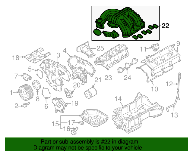 2005-2019 Nissan Intake Plenum 14010-EA21A | OEM Parts Online