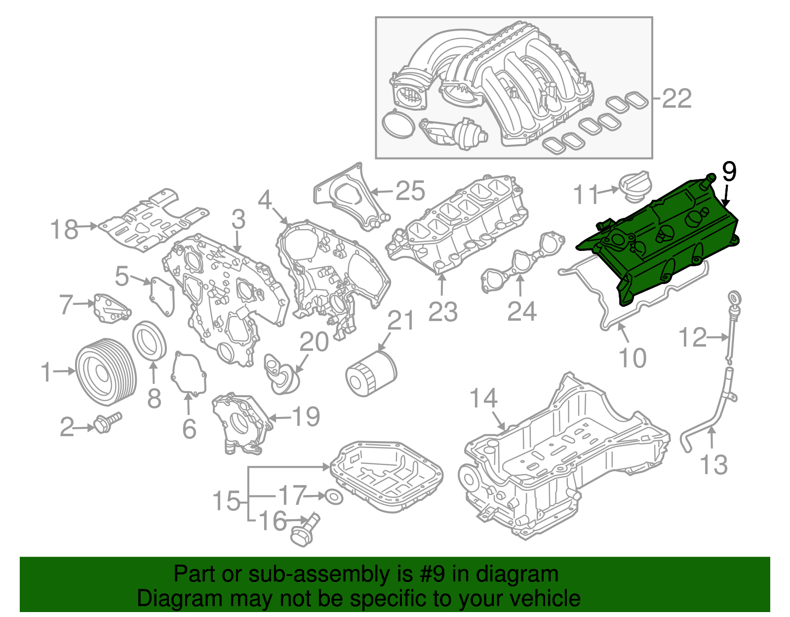 2005-2021 Nissan Valve Cover 13264-EA200 | OEM Parts Online
