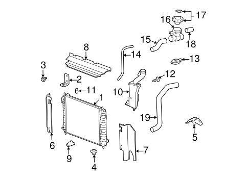 Radiator Components for 2006 Chevrolet HHR parts.folsomchevy