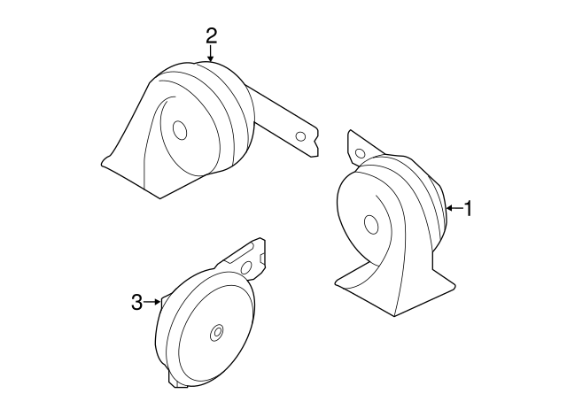 96621-F6000 - High Note Horn 2017-2020 Kia Cadenza | Kia.Parts Store