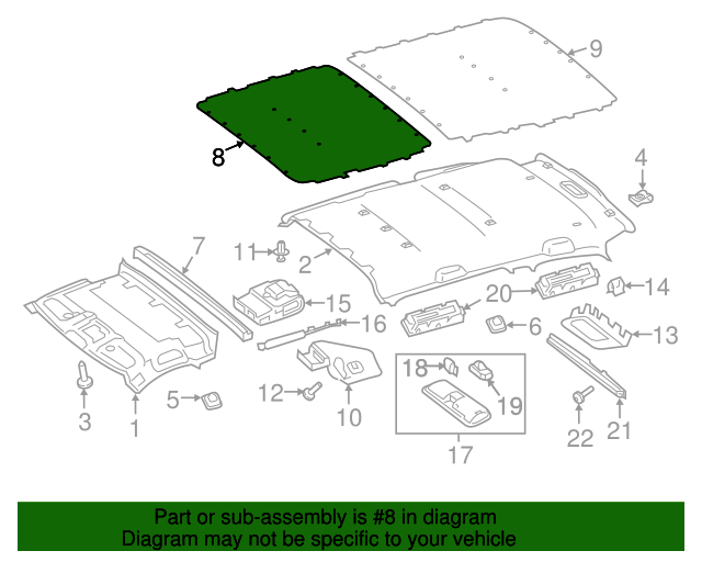 447-690-06-57-7386 - Insulation 2016-2023 Mercedes-Benz Metris ...