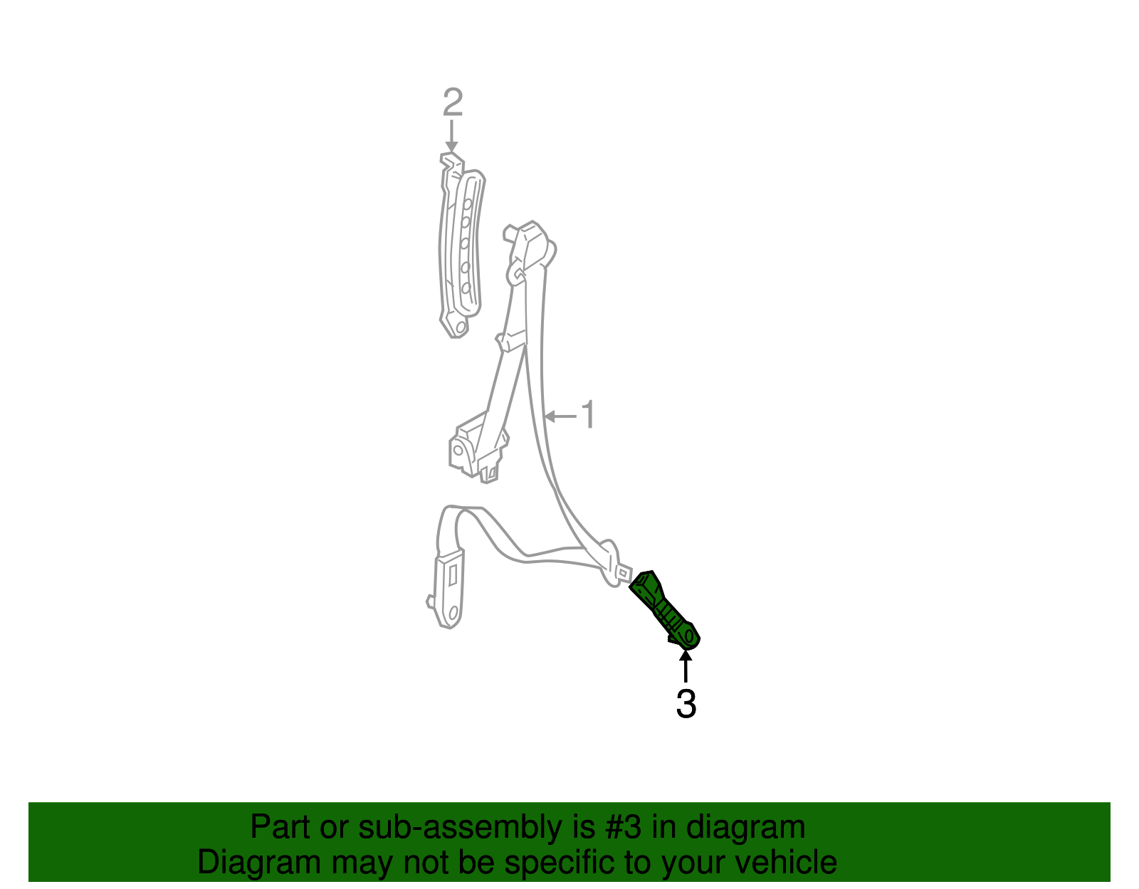 2007-2009 Kia Spectra5 | Buckle | 88840-2F501VA | Kia Auto Parts