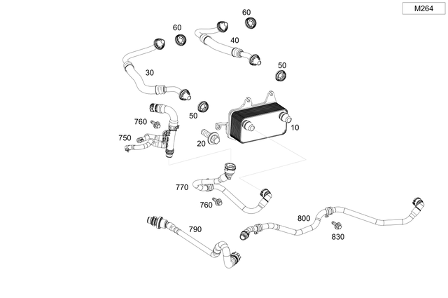 725-500-08-00 - Oil Cooler 2019-2024 Mercedes-Benz | Mercedes-Benz USA ...