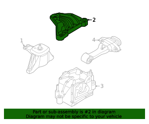 2021-2024 Hyundai Motor Mount 21825-P4100 | QuirkParts