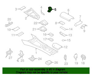 51169173501 - 2009-2016 BMW Z4 Cup Holder (51-16-9-173-501) | BMW of ...