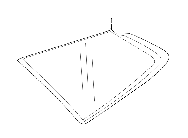 2018-2023 Buick Enclave Quarter Glass - Driver's Side (LH) 84402103 ...