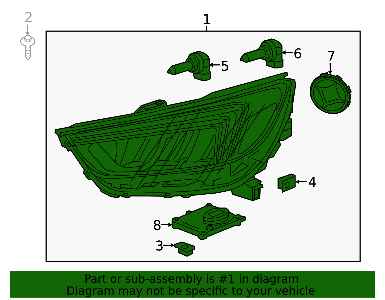 2017-2022 Buick Encore Driver Side Headlamp 42771350 GM | GMPartsDirect.com