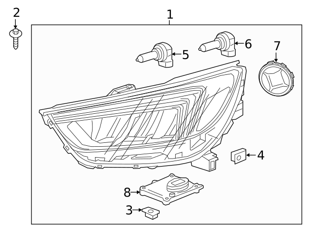 42566564 GM Driver Side Headlamp | GM Parts Store