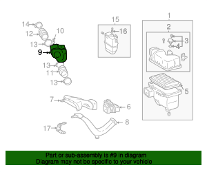 17893-0A080 - Upper Resonator - 2002-2008 Toyota | Toyota Parts Delivered